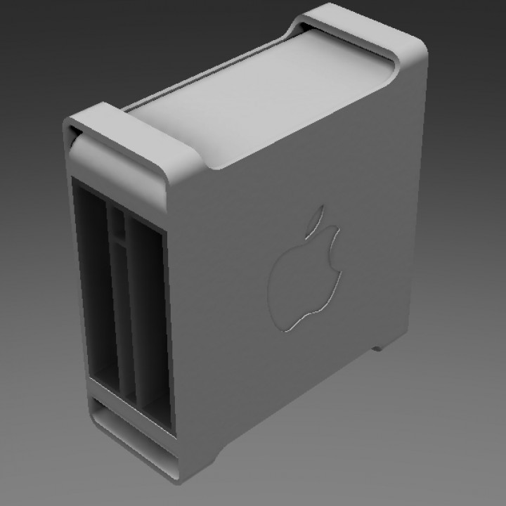 3D Printable Mac Pro Shell HDD storage by Jack Richardson