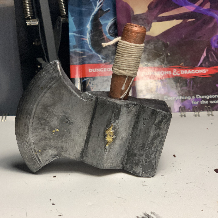 3D Printable Tiny Axe of the StormLord by Nicholas Wagner