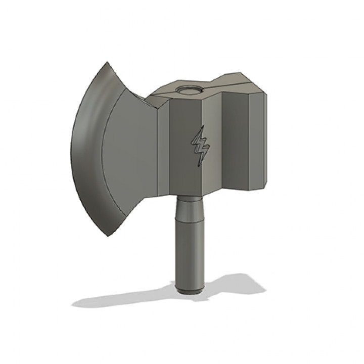 3D Printable Tiny Axe of the StormLord by Nicholas Wagner