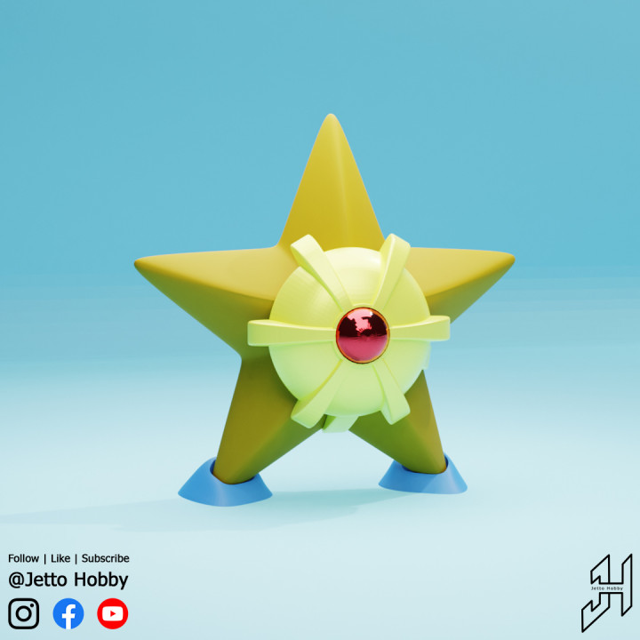 3D Printable Staryu (1/10 Scale Pokemon) by JettoHobby