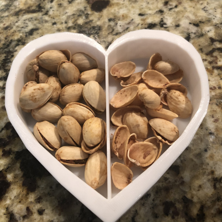 3D Printable Heart Themed nut bowl by Ritzy Turtle