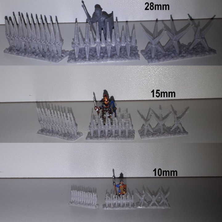 3D Printable Roman stakes fences by Michel Harlange