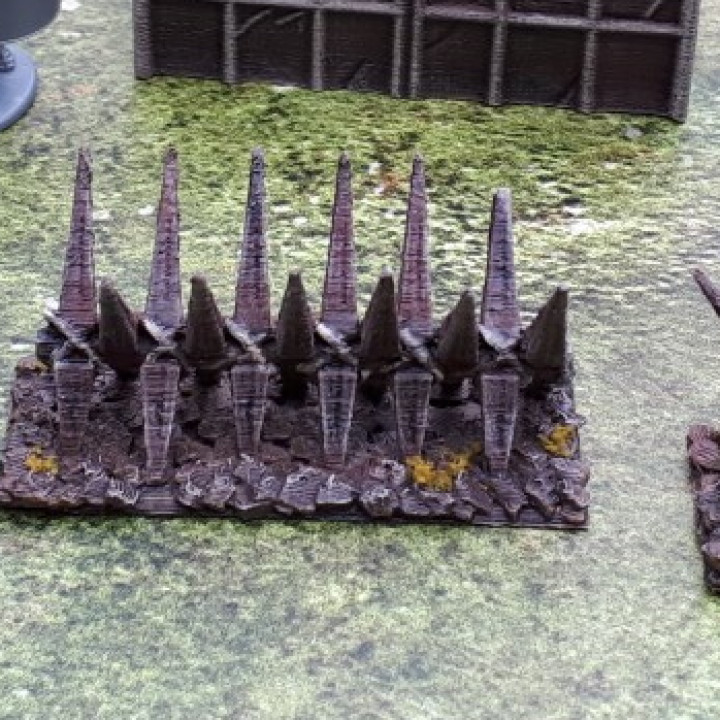 3D Printable Roman stakes fences by Michel Harlange