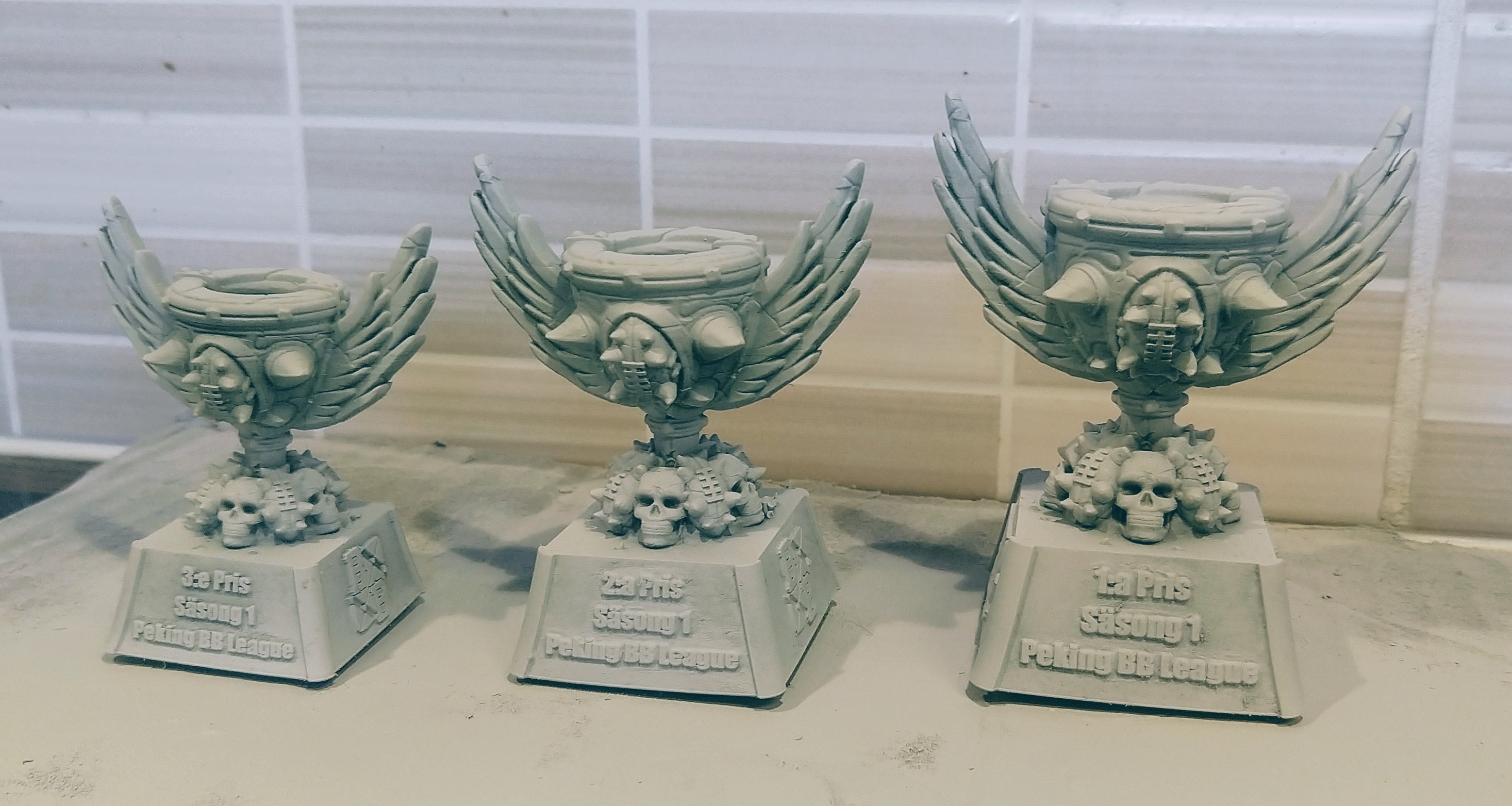 3D Printable Blood Bowl Trophies or Marker by MGpix