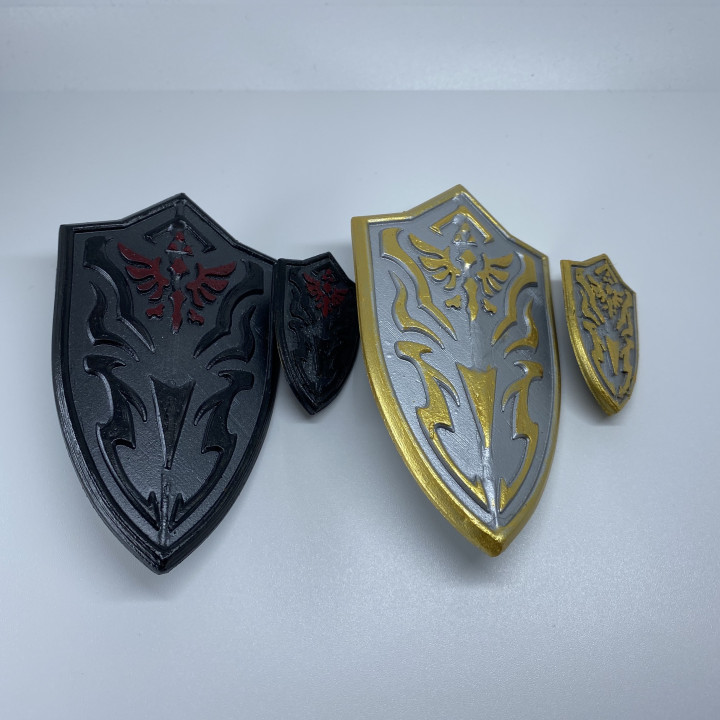 3D Printable Shield Pins and keyrings from the Legend of Zelda, Breath ...