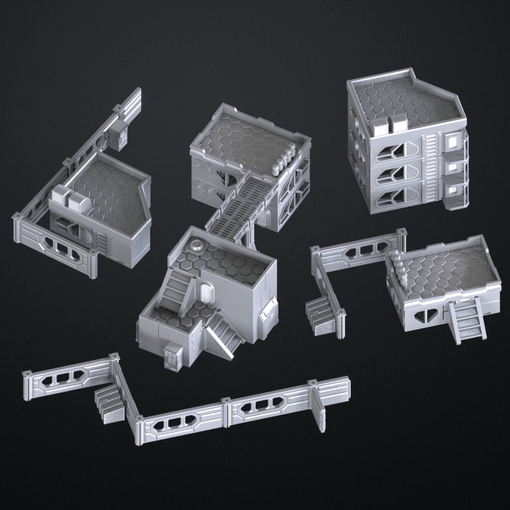 3D Printable Modular buildings for Infinity by Kino Prados Cordon