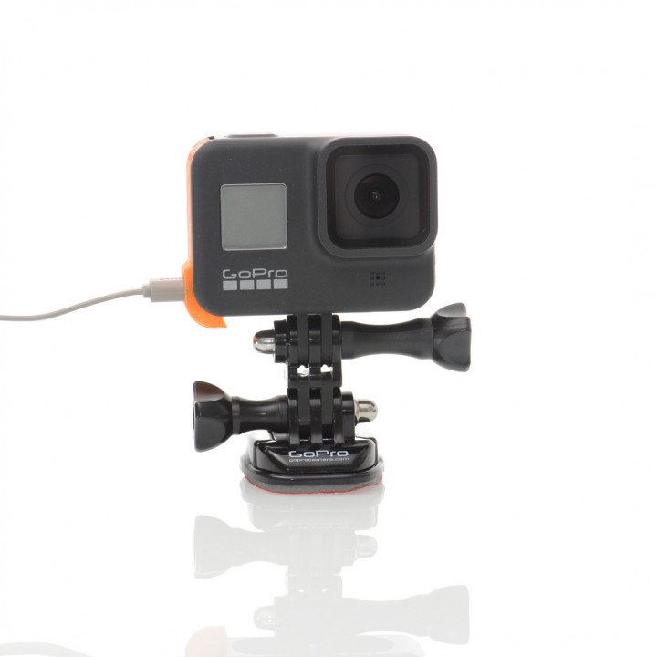 3D Printable Gopro hero 8 charging door by Franck