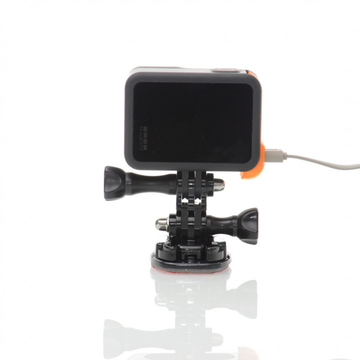 3D Printable Gopro hero 8 charging door by Franck