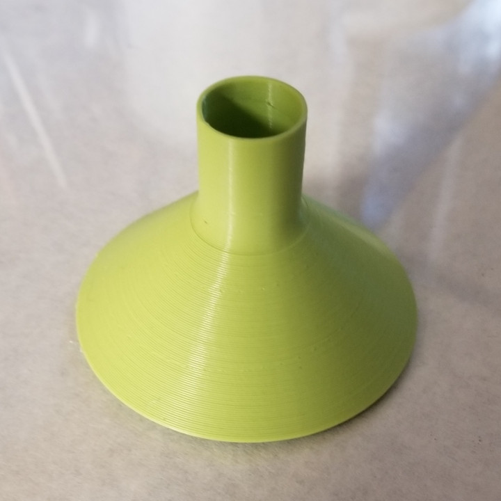 3D Printable funnel by Piotr Mardziel