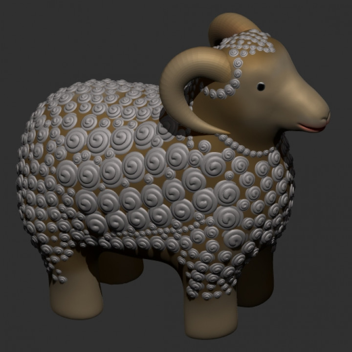 3D Printable Sheep by ammar alshaki