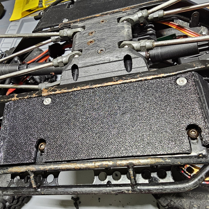 3D Print of SCX10 III Flat Bottom Skid Plates by jordanyargueta