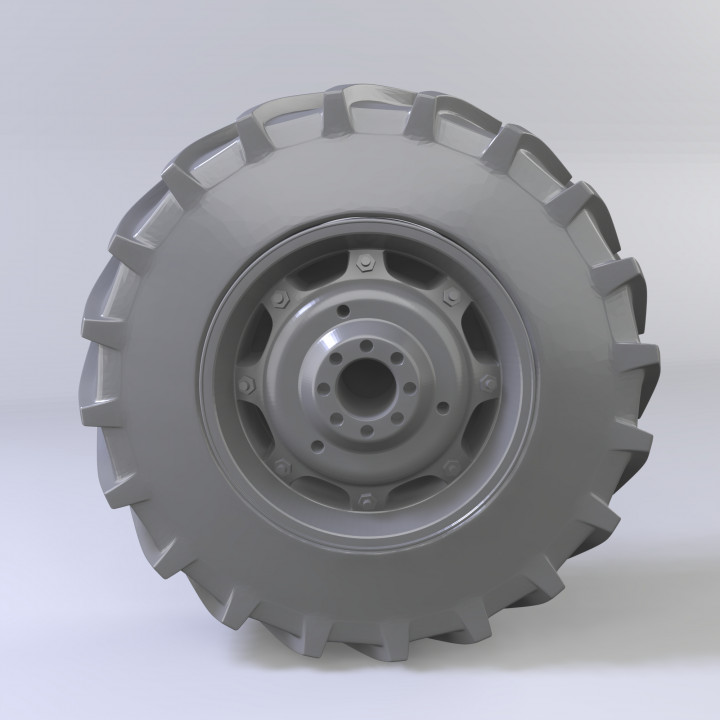 3D Printable Tractor wheel by Tiny Furniture