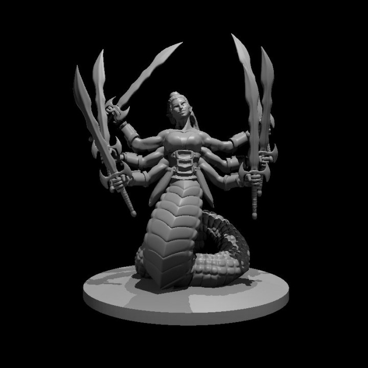 3D Printable Marilith Updated by Miguel Zavala