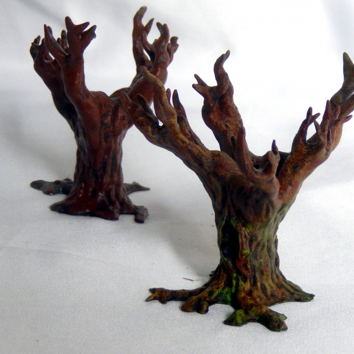 3D Printable Tree with crack for tabletop games by Lex Addams