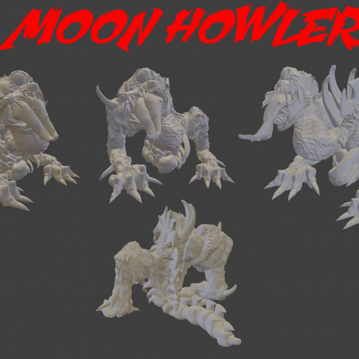 3D Printable Moon Howler by HatredStudios