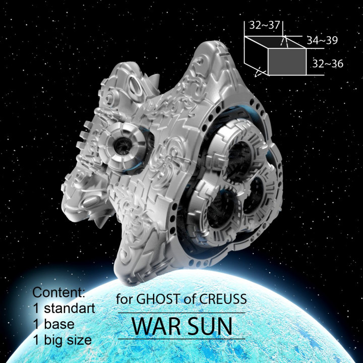 3D Printable WAR SUN for Ghosts by ИVAN