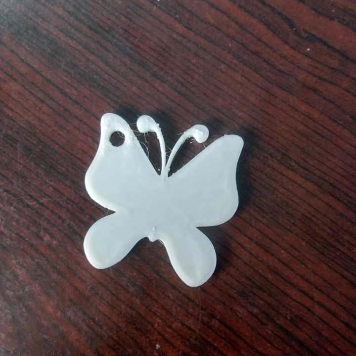 3D Printable BUTTERFLY KEY CHAIN by DIVYASRI