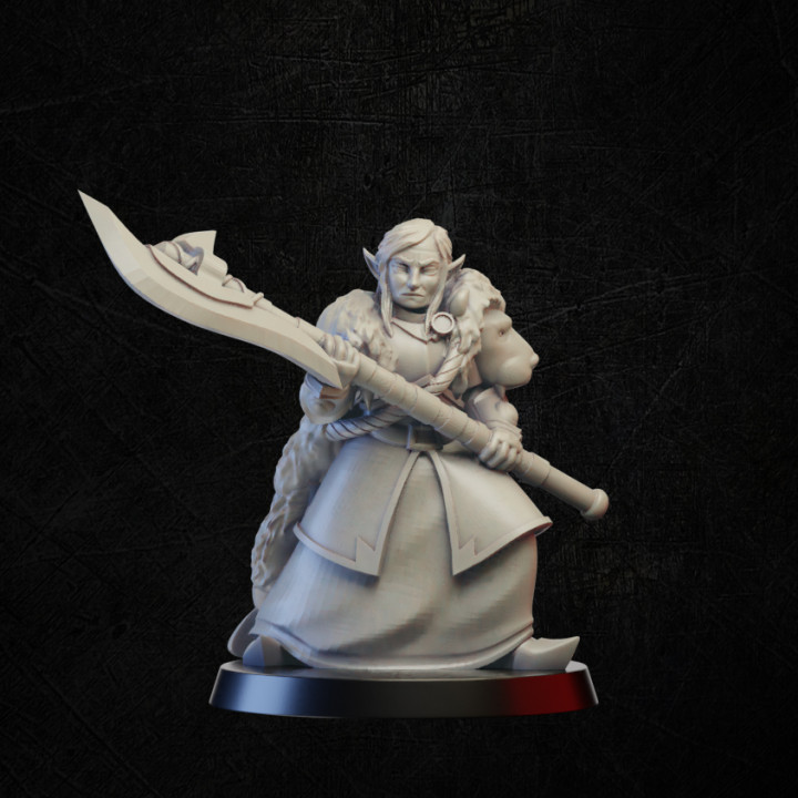 3D Printable High elf glaive warrior by Stanislav Kuznetsov