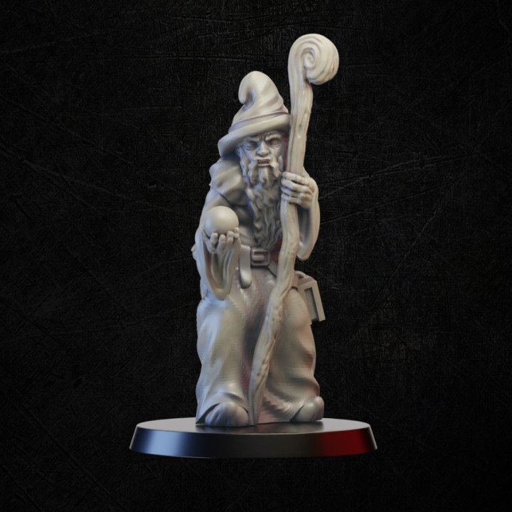 3D Printable Old wizard by Stanislav Kuznetsov