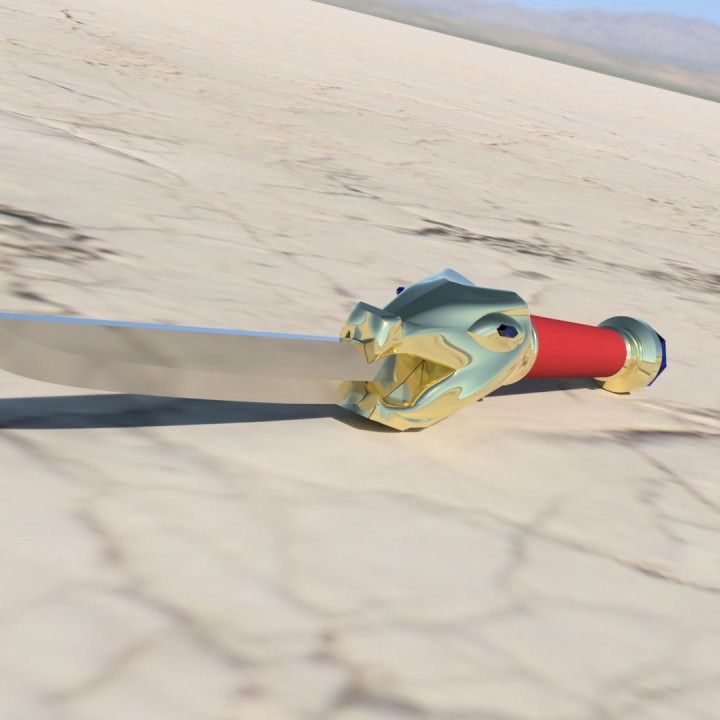 3D Printable Dagger of Xian by Kalle-Iivari Mononen