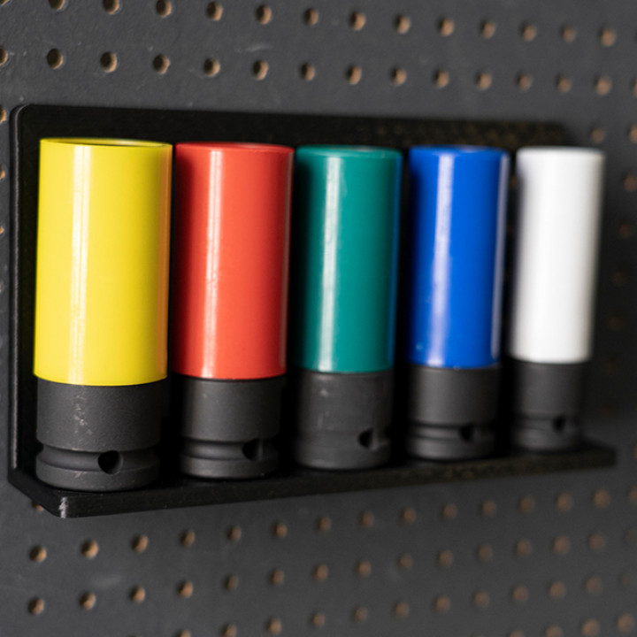 3D Printable Impact Socket Holder Set 5pcs 1/2 Inch 017 I for screws or ...