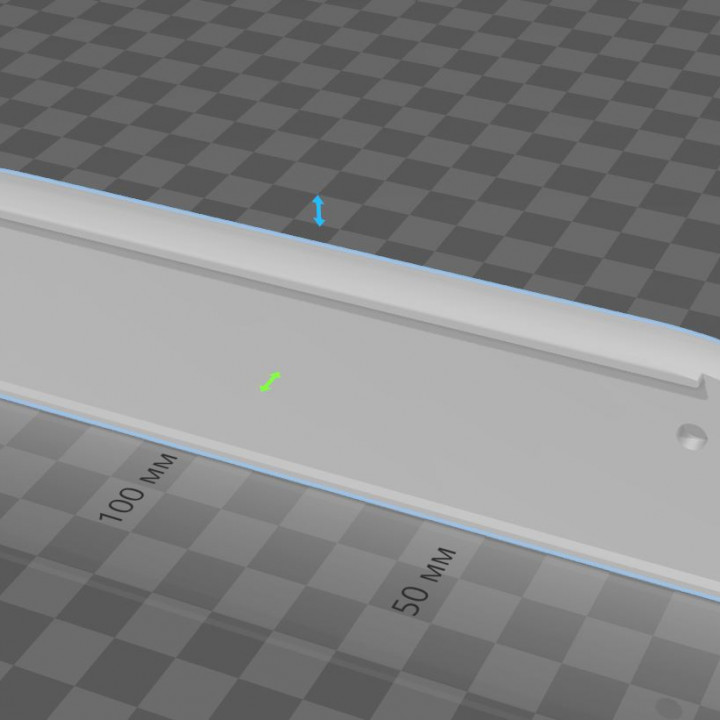 3D Printable Fridge side handle by Alexandr