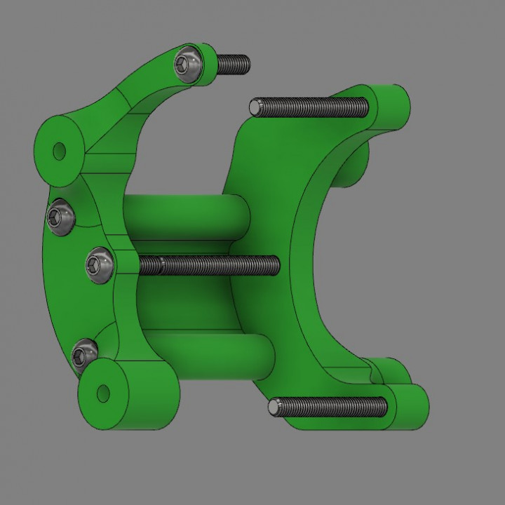 3D Printable Traxxas wheelie bar/bumper mount by Joe Prints