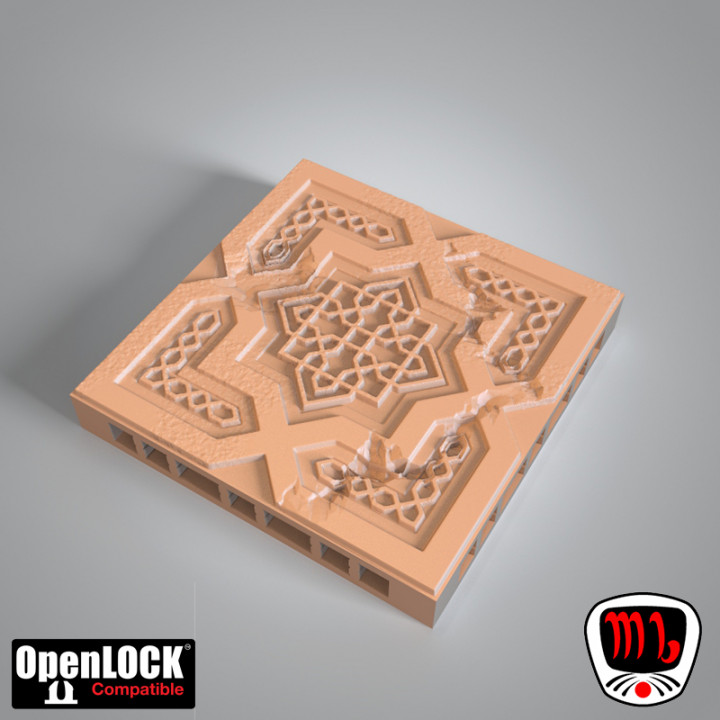 3D Printable OpenLock tile August_Patreon FREE by Mojibake Collectibles