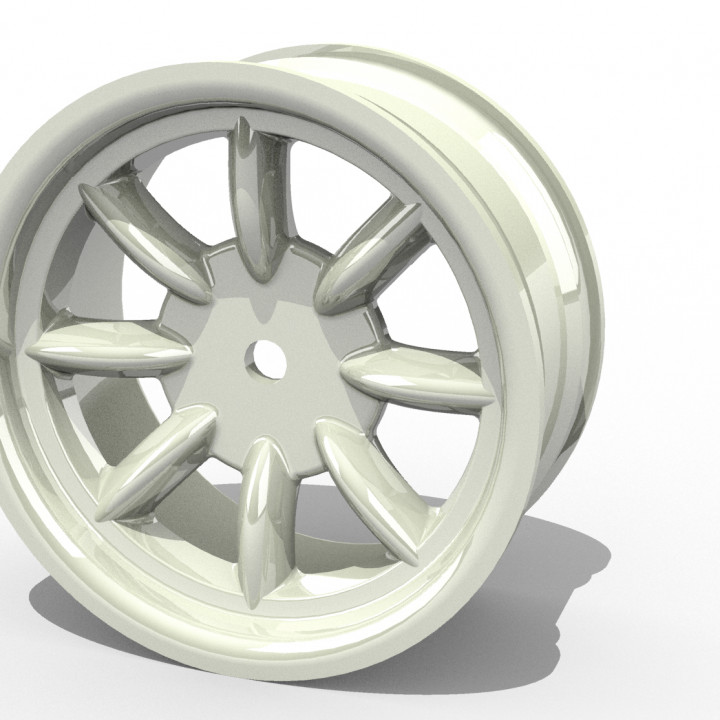 3D Printable 1/10th Minilite Wheel by Clement BERARD