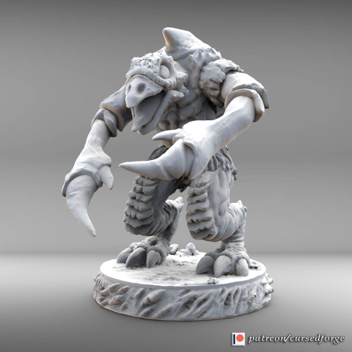 3D Printable Hook Horror Spore Servant by Cursed Forge Miniatures