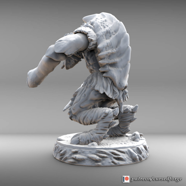 3D Printable Hook Horror Spore Servant by Cursed Forge Miniatures