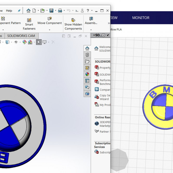 3D Printable BMW Magnet by Ana Marques
