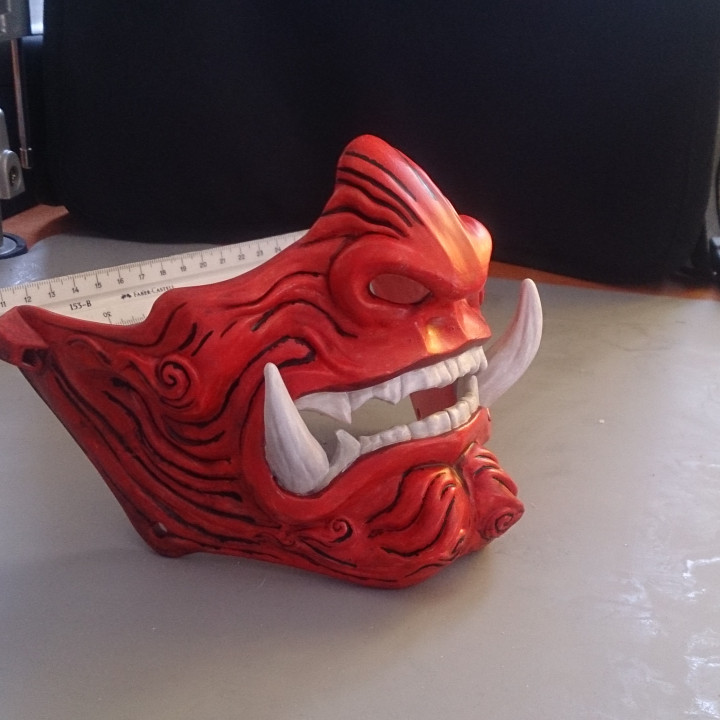 3D Print of Samurai Mask Model 2 by Carlos6xx