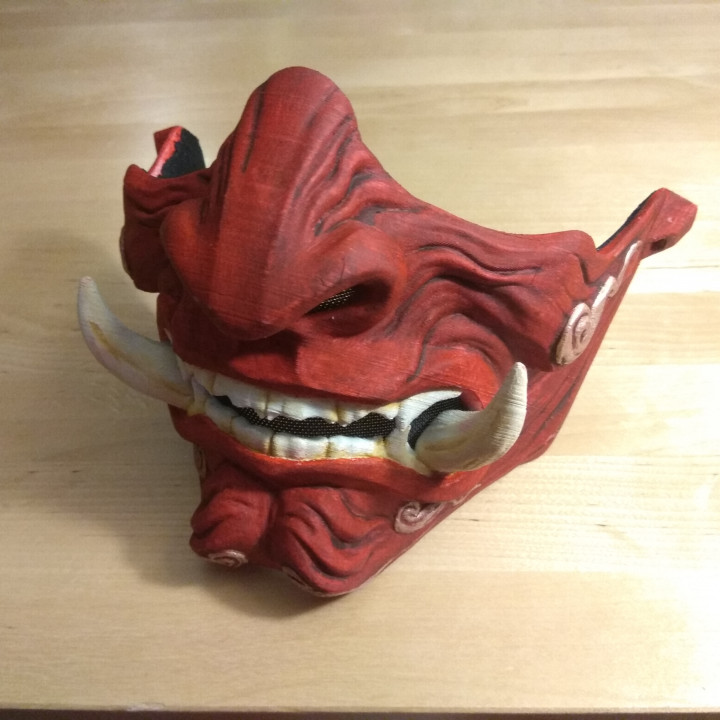 3D Print of Samurai Mask Model 2 by Dr Rikons