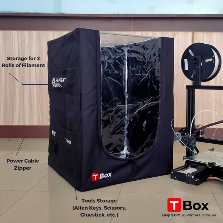 3D Printable T-Box -- 3D Printer Enclosure by Faisal Sulistya