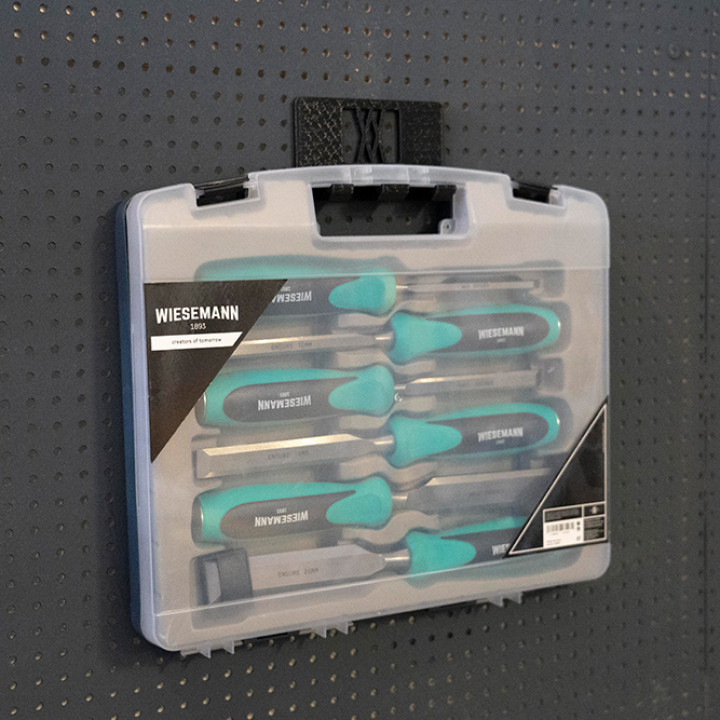 3D Printable Wall Holder Chisel Set Tool Box 068 I for screws or peg ...