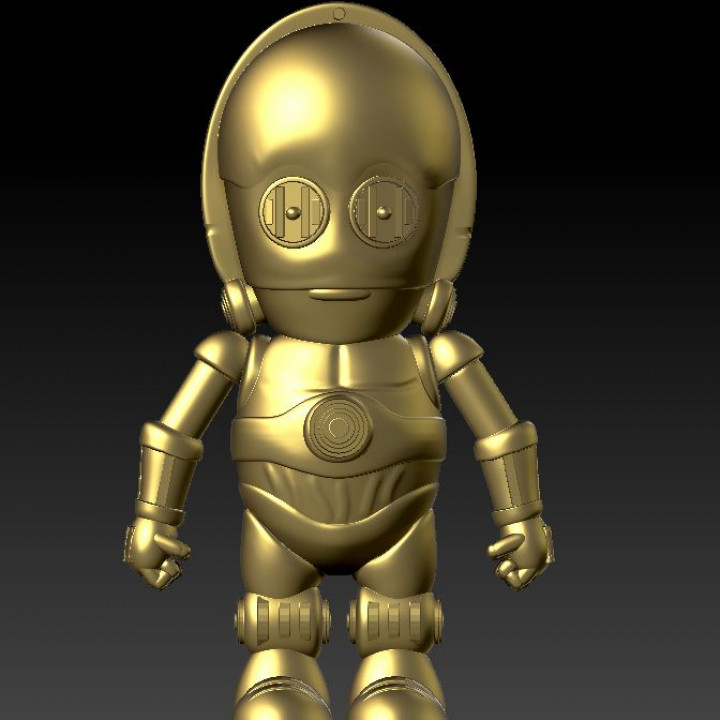 3D Printable c3po by Diego Jimenez
