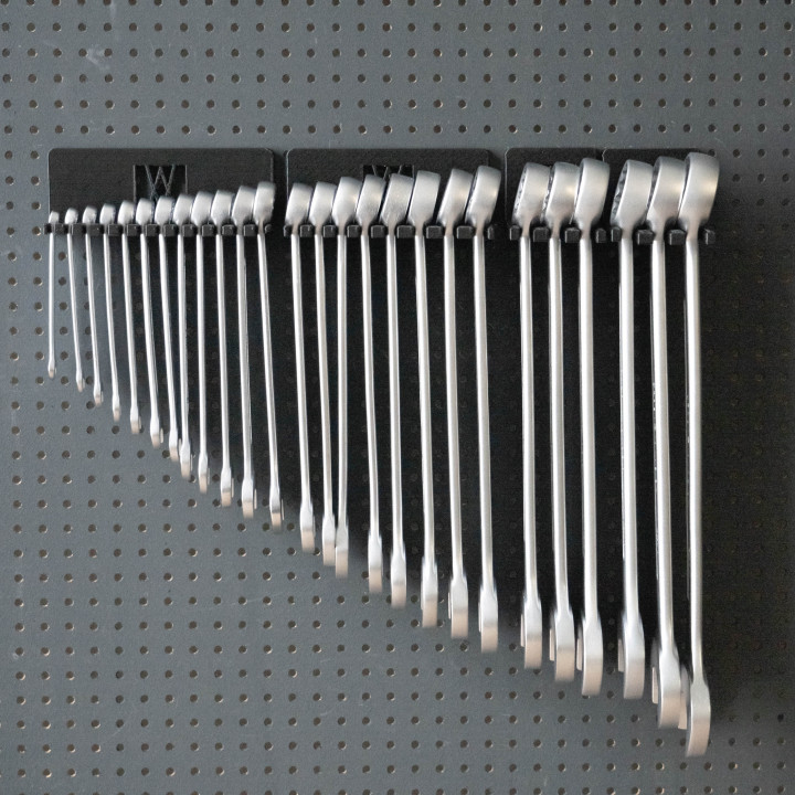 3D Printable XXL Combination Spanner Set 26pcs metric 6-32 mm Wall ...