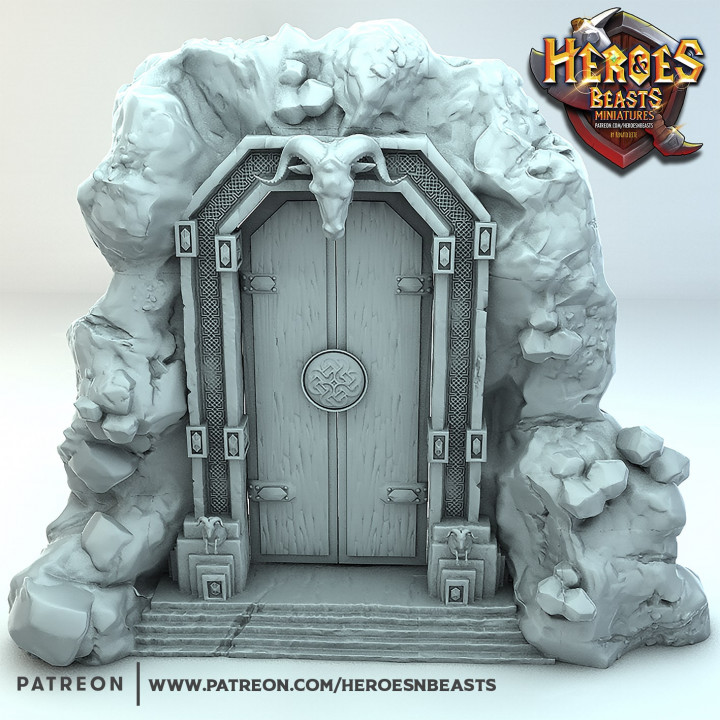 3D Printable Dwarven RamsGate by Heroes and Beasts