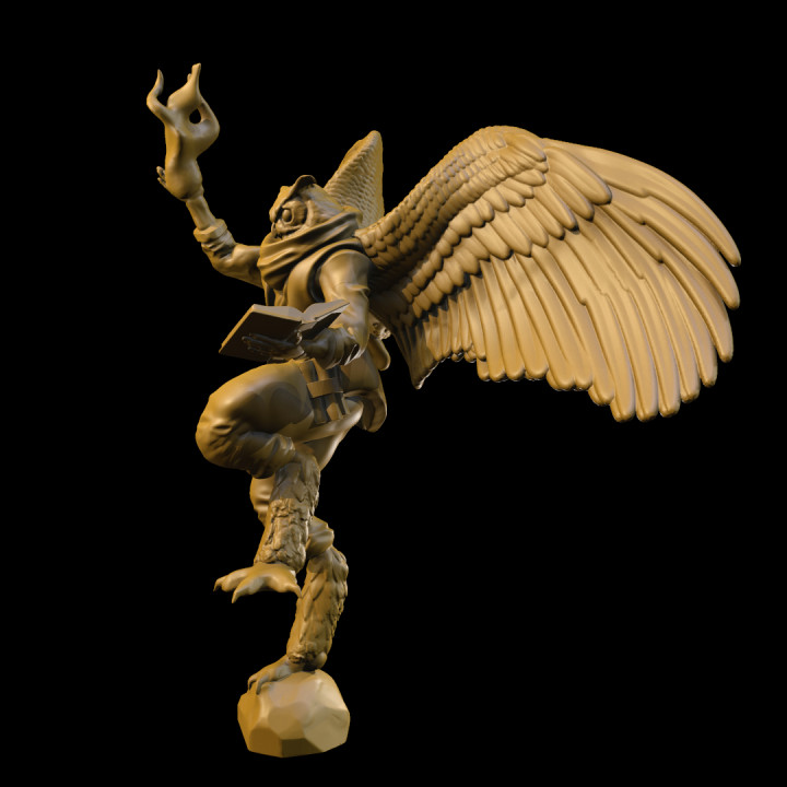 3D Printable Aarakocra Wizard by Jeremy Smith