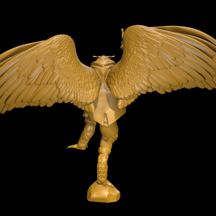3D Printable Aarakocra Wizard by Jeremy Smith