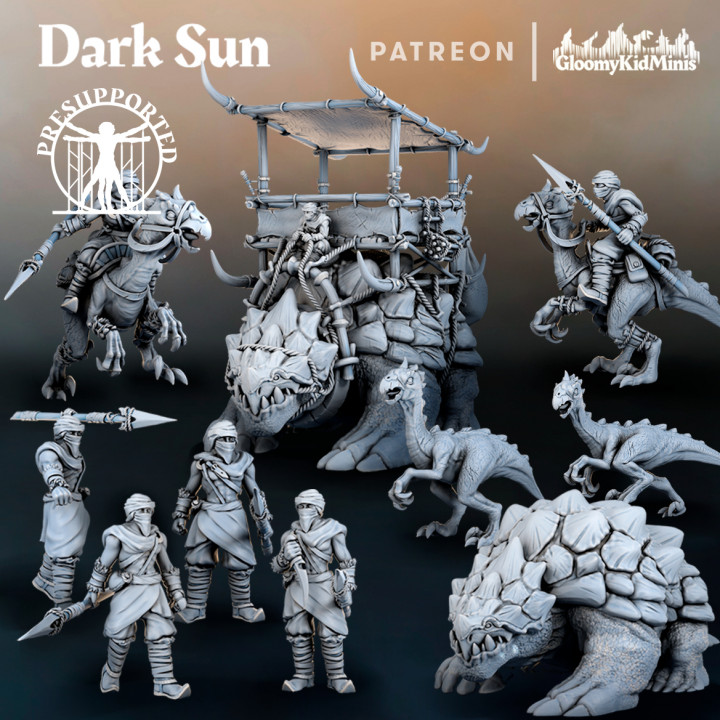 3D Printable Dark Sun, Full Set by GloomyKidMinis