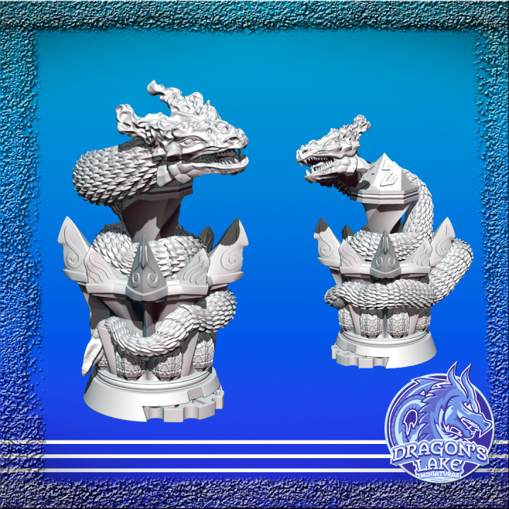 3D Printable Dragon counter for wargames by Dragon's Lake Miniaturas