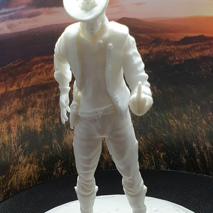 3D Printable FU Series, Cowboy by Nick bolton
