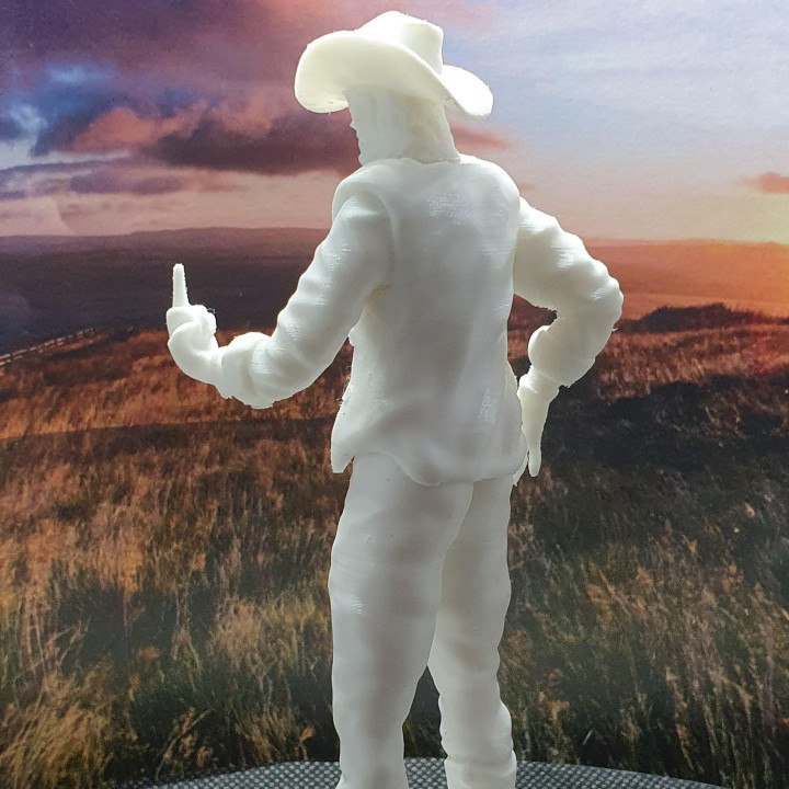 3D Printable FU Series, Cowboy by Nick bolton