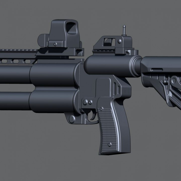 3D Printable SAGE ORDNANCE DEUCE GUN by 3DpropsDesigns