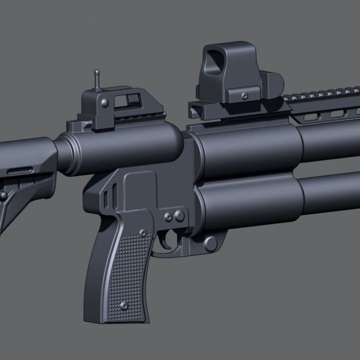 3D Printable SAGE ORDNANCE DEUCE GUN by 3DpropsDesigns
