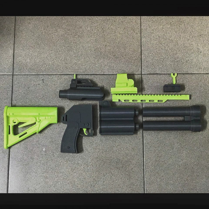 3D Printable SAGE ORDNANCE DEUCE GUN by 3DpropsDesigns