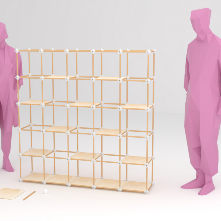 3D Printable 3 Way Joint by Brad Shakespeare