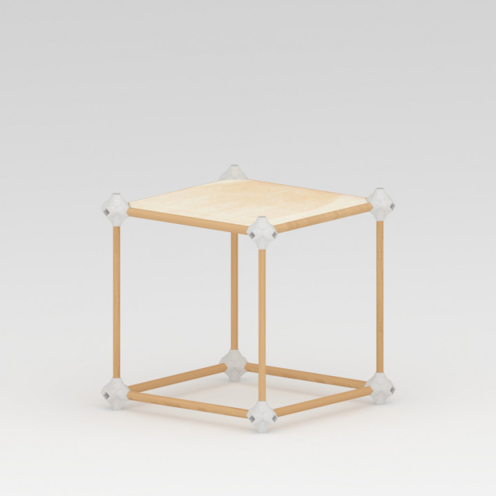 3D Printable 3 Way Joint by Brad Shakespeare